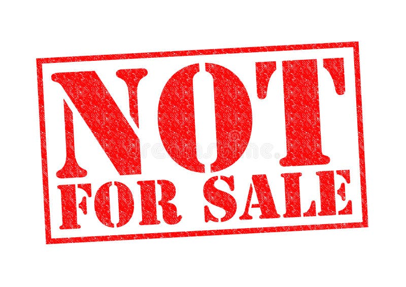 No para la venta stock de ilustración. Ilustración de departamento ...