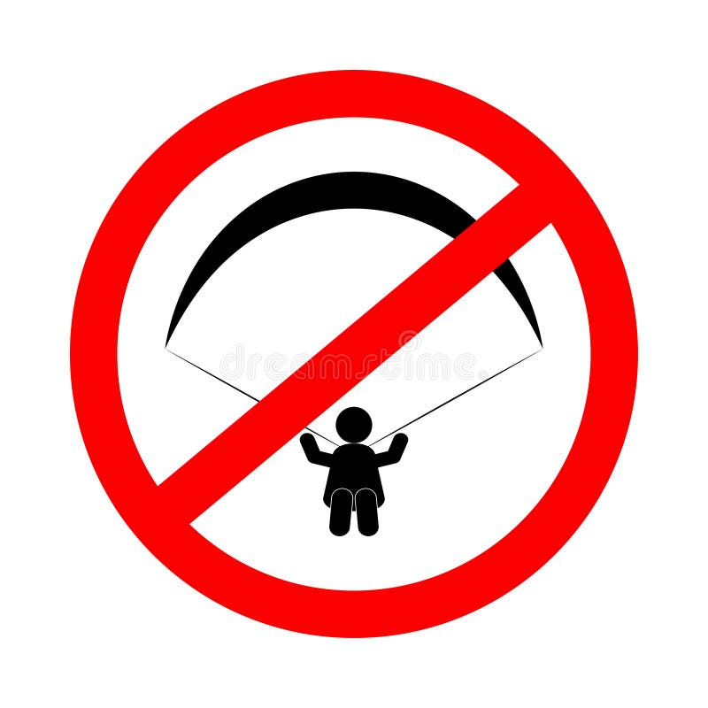No paragliding sign stock vector. Illustration of outdoor - 94569836