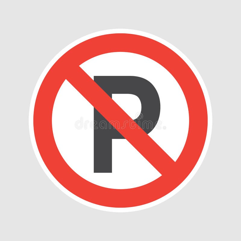 No Parking Allowed Vector Sign Stock Vector - Illustration of ...