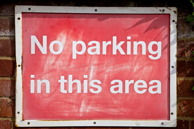 No Parking Sign stock image. Image of texture, grunge - 27611611