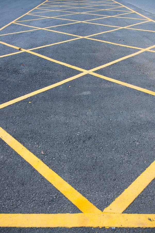 No Parking Sign on a Concrete Floor Stock Photo - Image of symbol ...