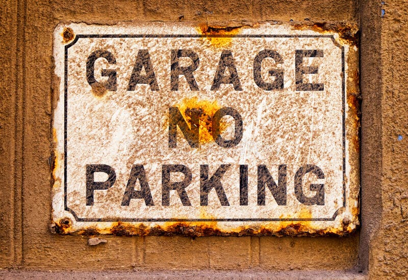 Old no parking sign stock photo. Image of damaged, color - 34729586