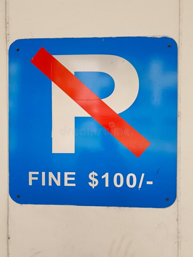 No Parking signage stock photo. Image of warning, blue - 254435628