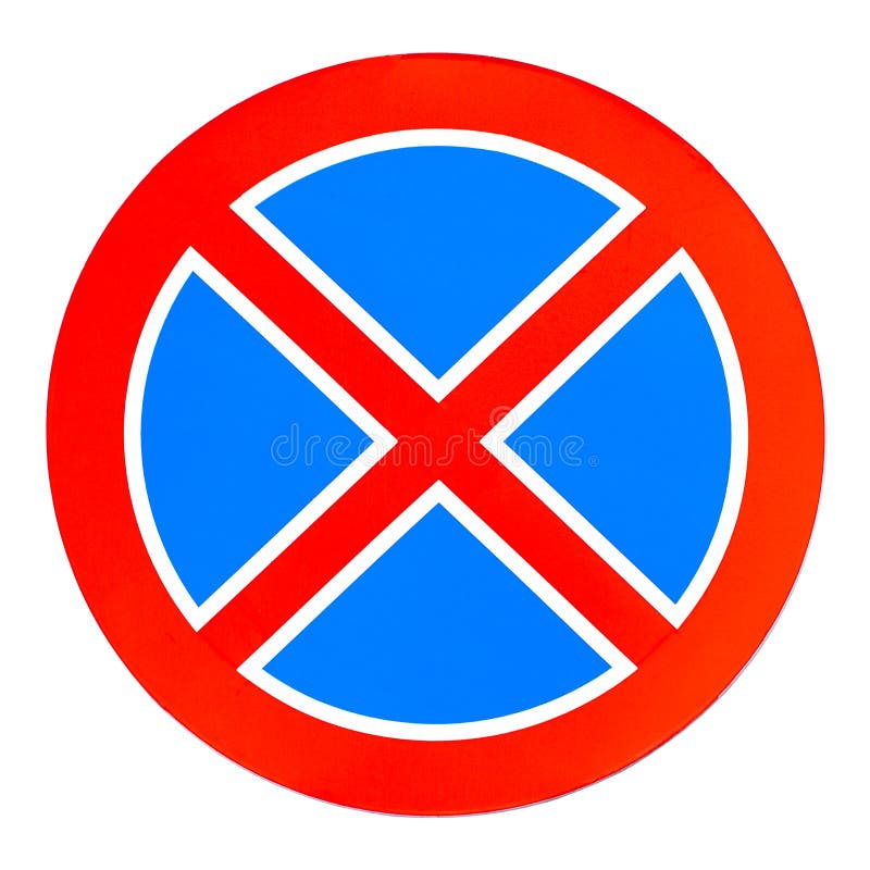 No Parking Traffic Sign. No Stopping Road Sign Stock Photo - Image of ...