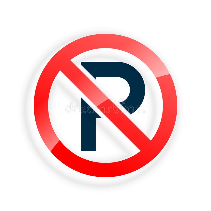 No Parking or Warning Zone Sticker Design Stock Illustration ...