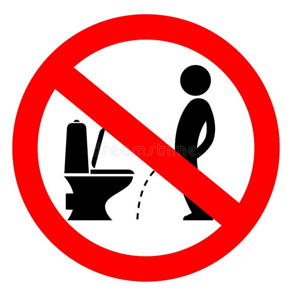 No Pee Sign Stock Illustrations – 120 No Pee Sign Stock Illustrations ...