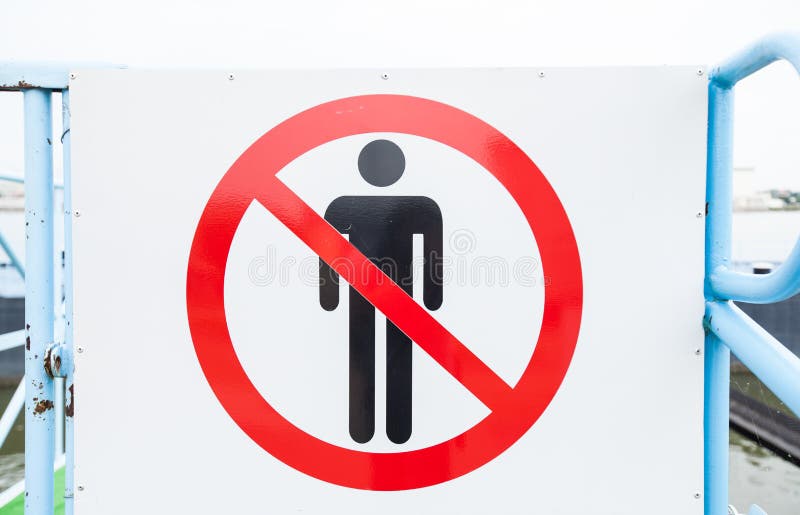 People Not Allowed Warning Sign Stock Image - Image of advice ...
