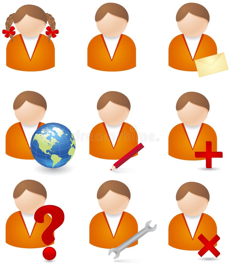 No-person icons stock vector. Illustration of mail, icon - 15945739