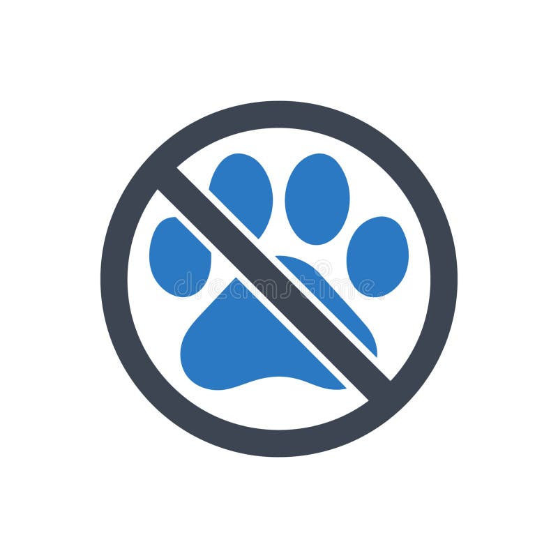 No Pets Allowed Icon stock vector. Illustration of vector - 361752686