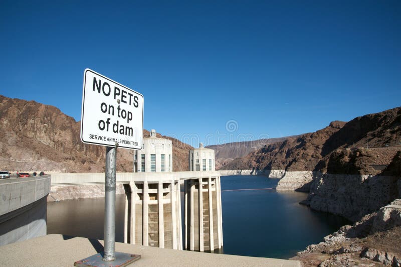 No Pets on Top of Hoover Dam Stock Photo - Image of warning, hoover ...