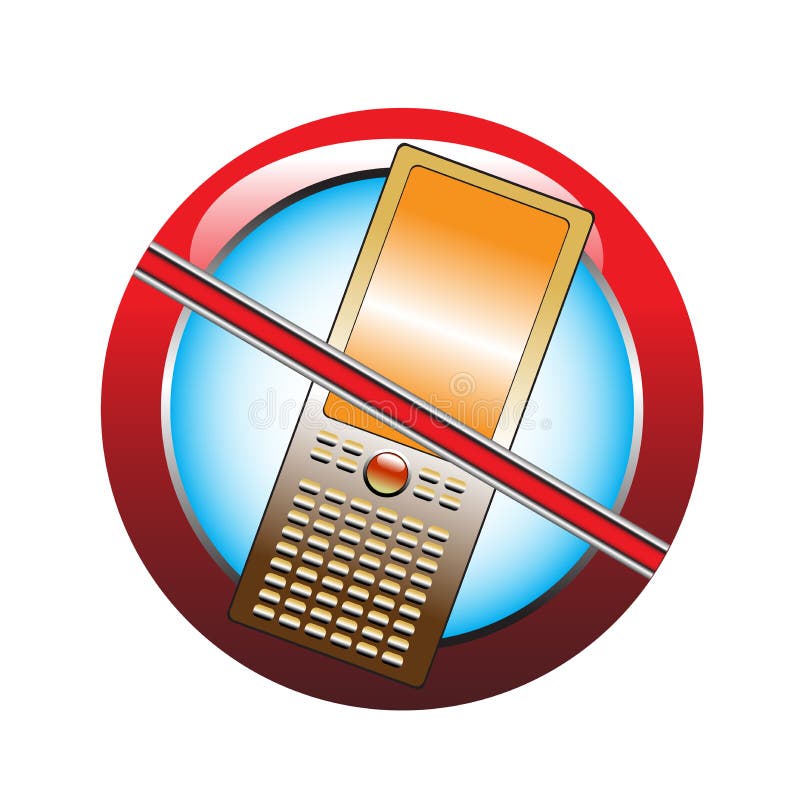 Mobile Phones Not Allowed Stock Illustrations – 158 Mobile Phones Not ...