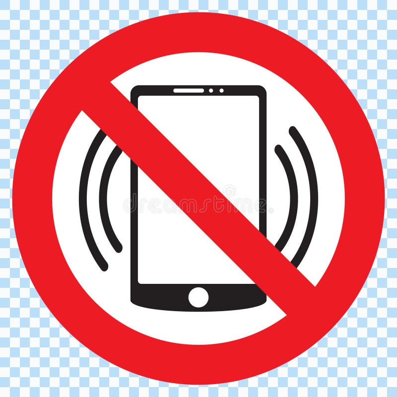 Phones Not Allowed stock illustration. Illustration of cartoon - 27426523