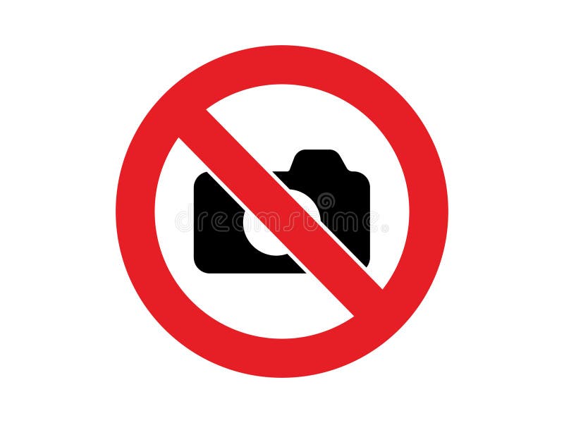 No Photo or Video Allowed Sign Vector Stock Vector - Illustration of ...