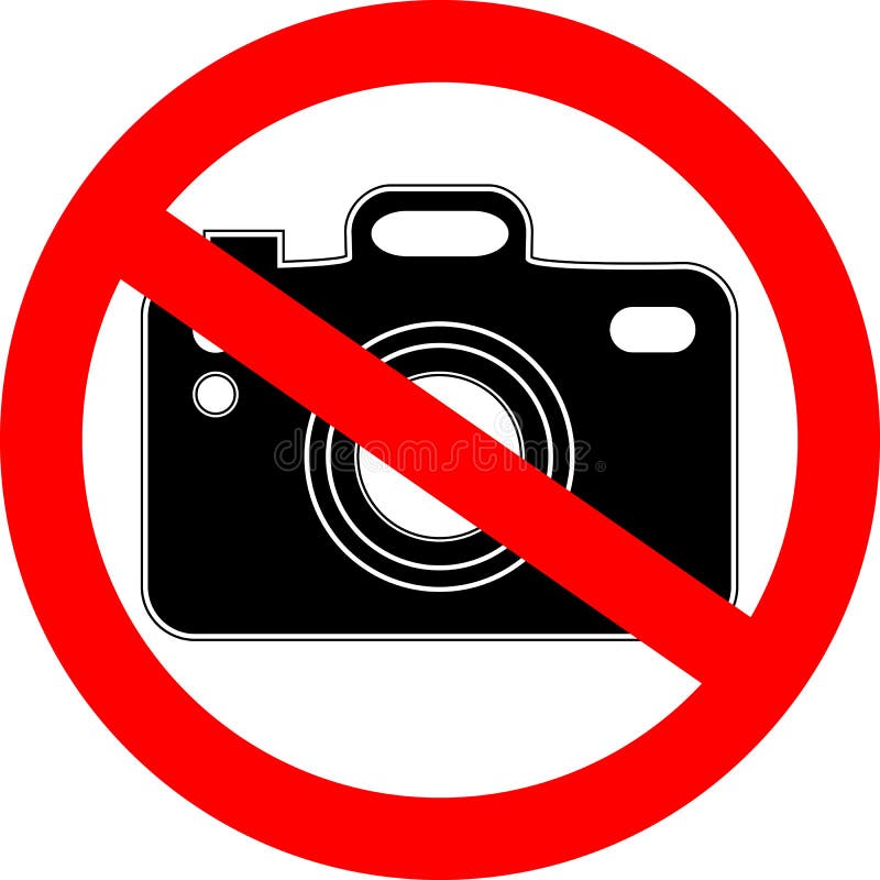 No Photography, Camera Prohibited Symbol Stock Illustration ... No Photography, Camera Prohibited Symbol Stock Illustration ...
