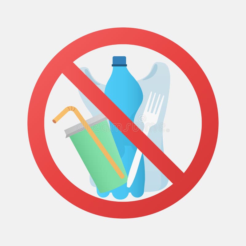 No plastic signal stock vector. Illustration of disposable - 138836841