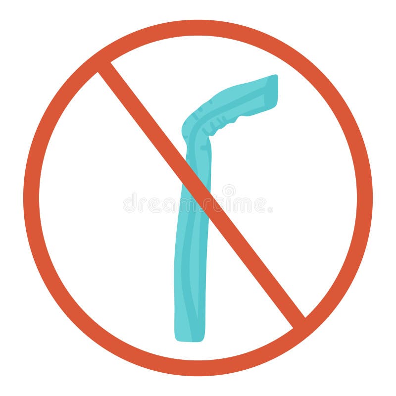 No Plastic Symbol. Forbidden Vector Plastic Sign Stock Vector ...