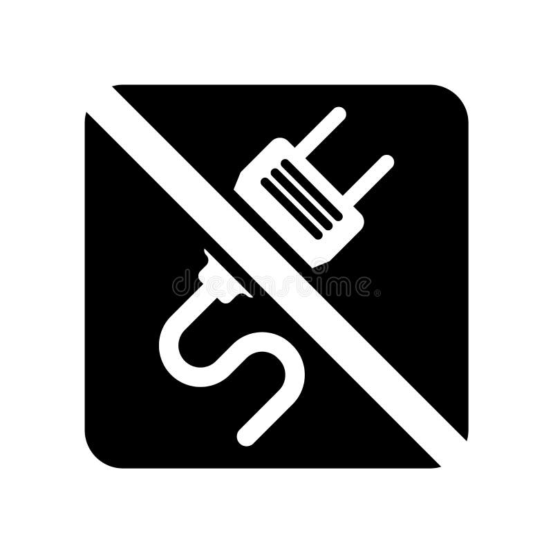 No Plug Icon Vector Sign And Symbol Isolated On White Background, No ...