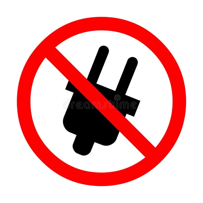 No plug sign illustration stock illustration. Illustration of logo ...