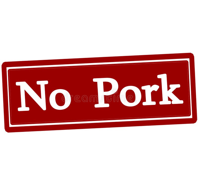 No pork stock illustration. Illustration of grunter, nope - 82273164