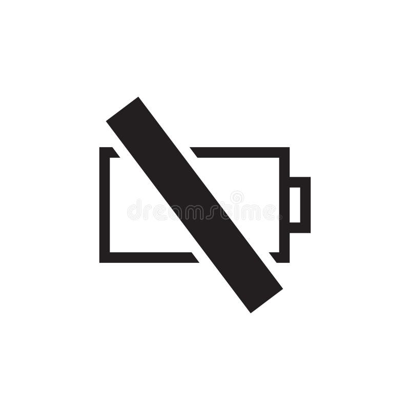 No Power Vector Icon Design Template Stock Vector - Illustration of ...