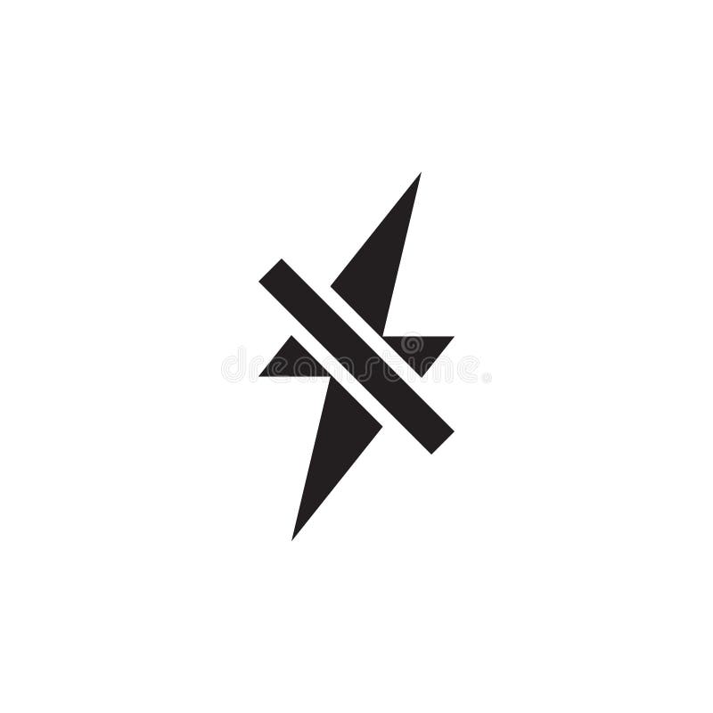 No Power Vector Icon Design Template Stock Vector - Illustration of ...