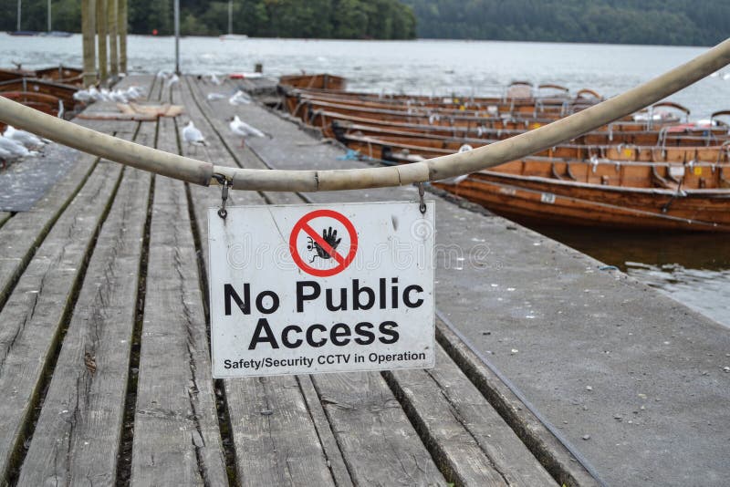 No Public Access Sign stock photo. Image of - 61318832