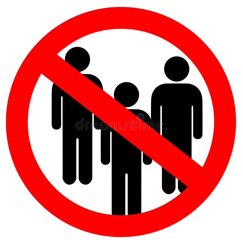No People Allowed Sign Isolate On White Background,Vector Illustration ...