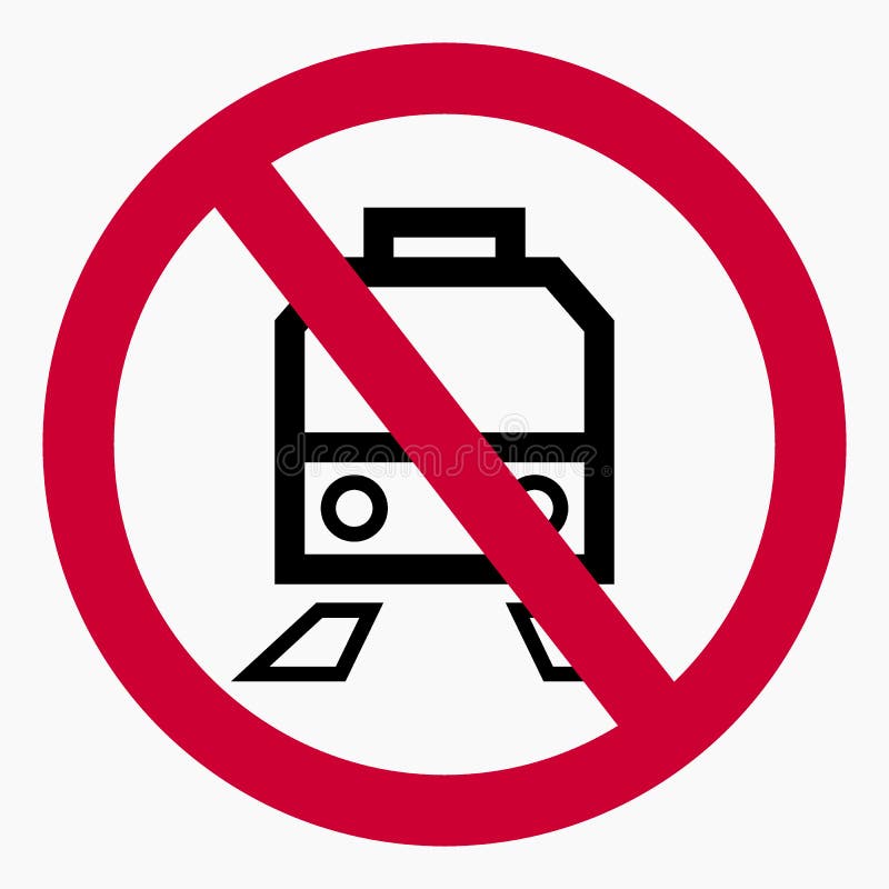 No public transport stock vector. Illustration of restriction - 268031784