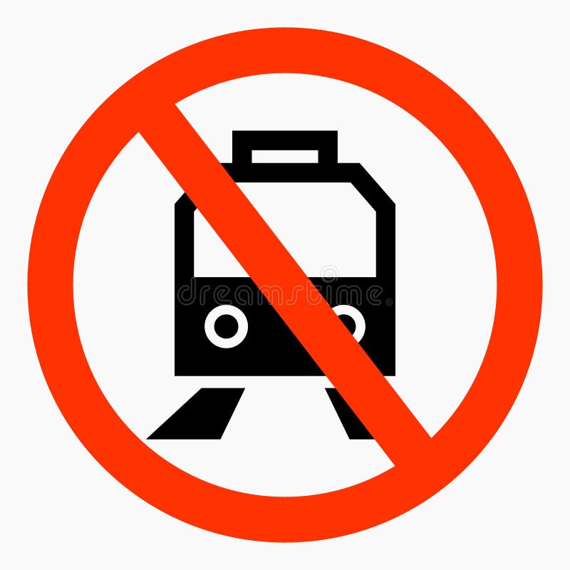 No public transport. stock vector. Illustration of brand - 268031879