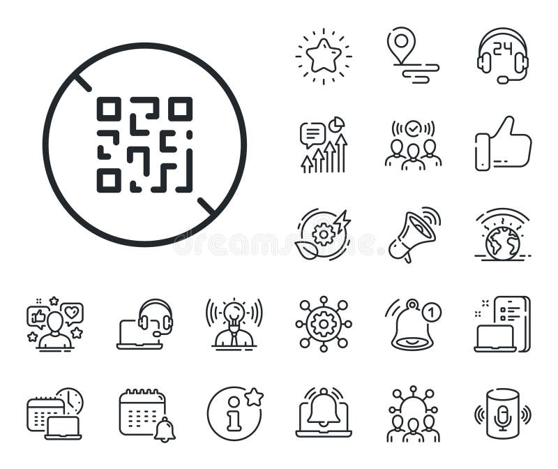 Barcode and QR Code Vector Illustrations Set Stock Vector ...