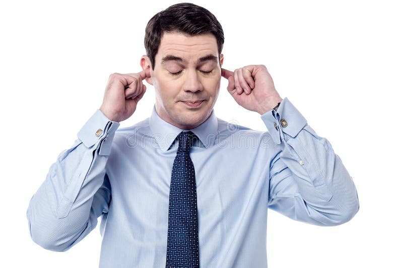 No quiero escuchar foto de archivo. Imagen de fastidio - 50281434