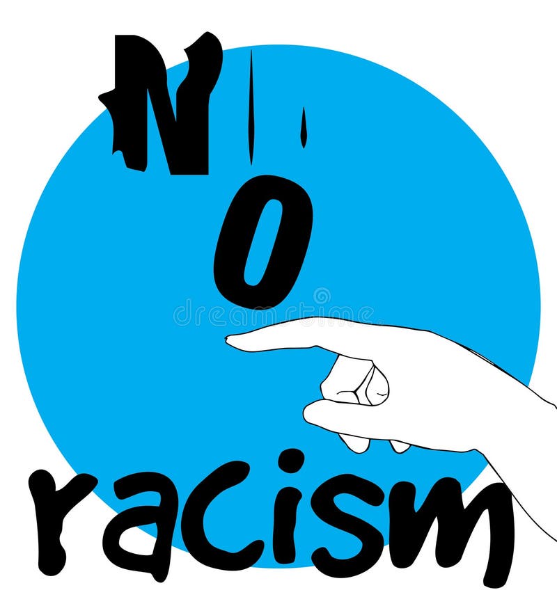 No Racism Concept Design stock vector. Illustration of poster - 82258280