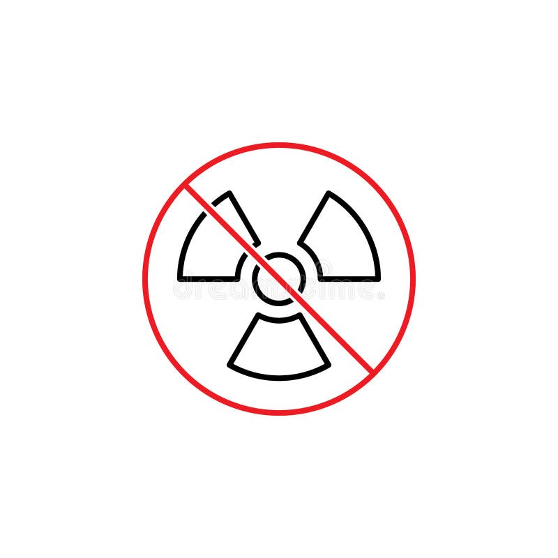 NO Radiation sign stock vector. Illustration of pollution - 103841664