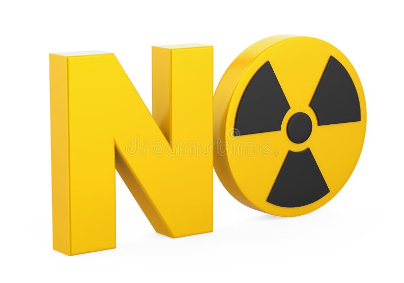 Nuclear Forbidden Sign stock image. Image of detonation - 39581819
