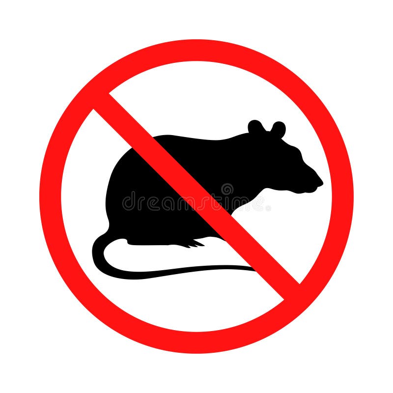 No rats, no rodents icon stock vector. Illustration of cleansing ...