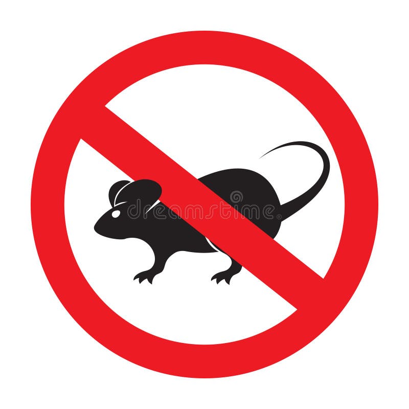 No rats sign stock vector. Illustration of prevent, stop - 226626062