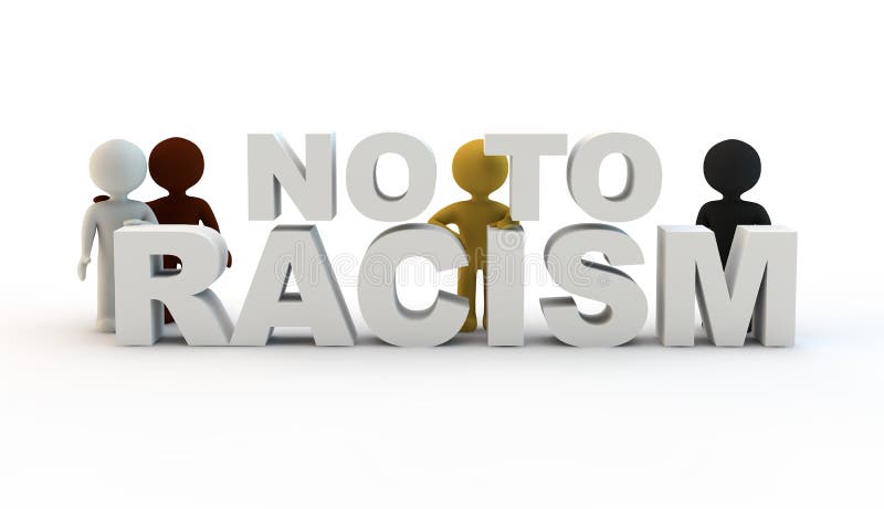 No a razzismo illustrazione di stock. Illustrazione di pregiudizi ...