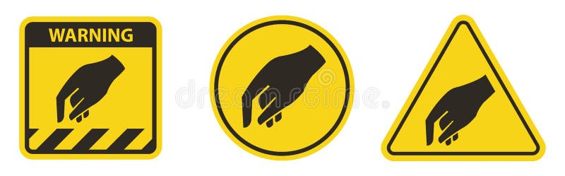 No Reaching in, Do Not Touch Stock Vector - Illustration of risk ...