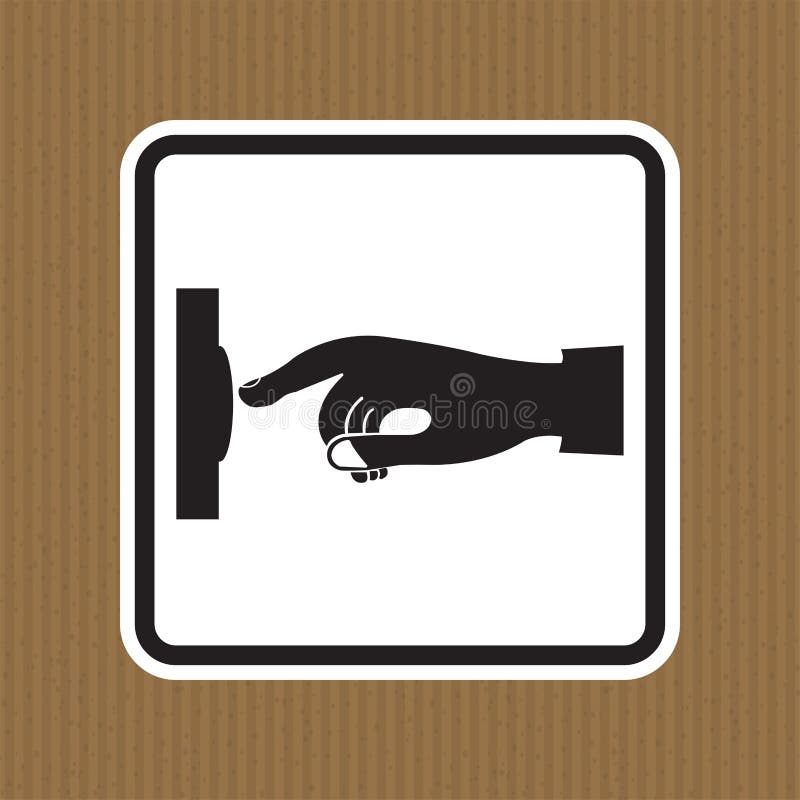 No Reaching in, Do Not Touch Stock Vector - Illustration of contact ...