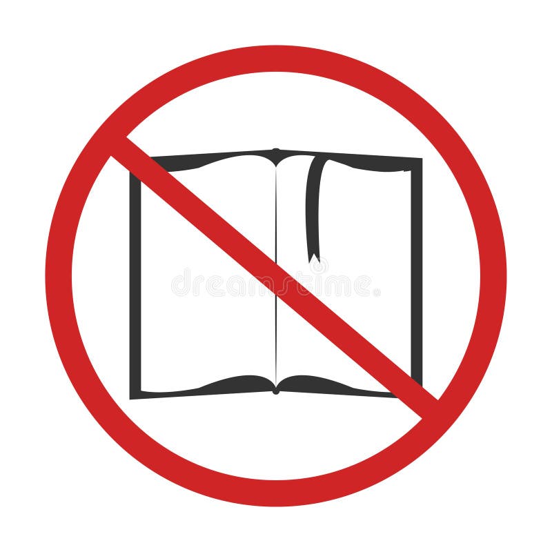 No read a book stock vector. Illustration of school - 130862718