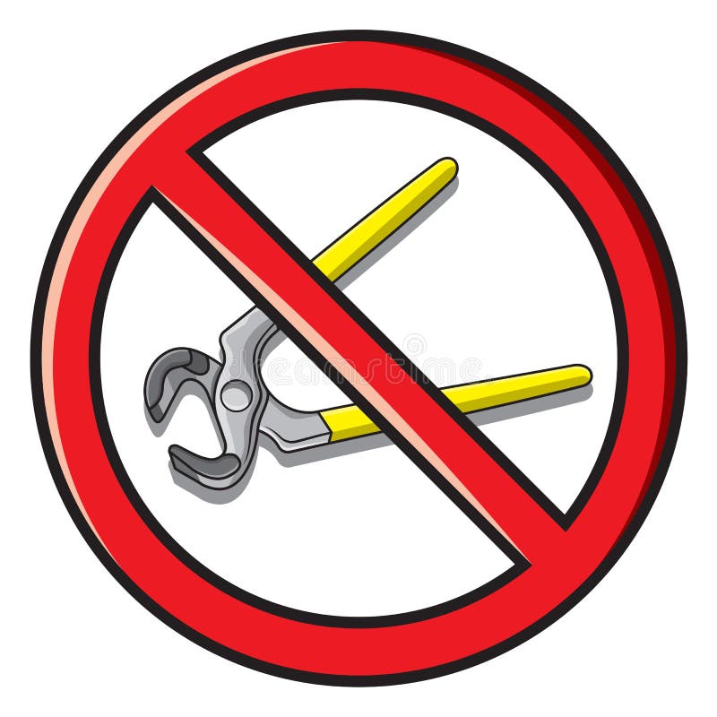 No repair sign stock illustration. Illustration of circular - 7887789