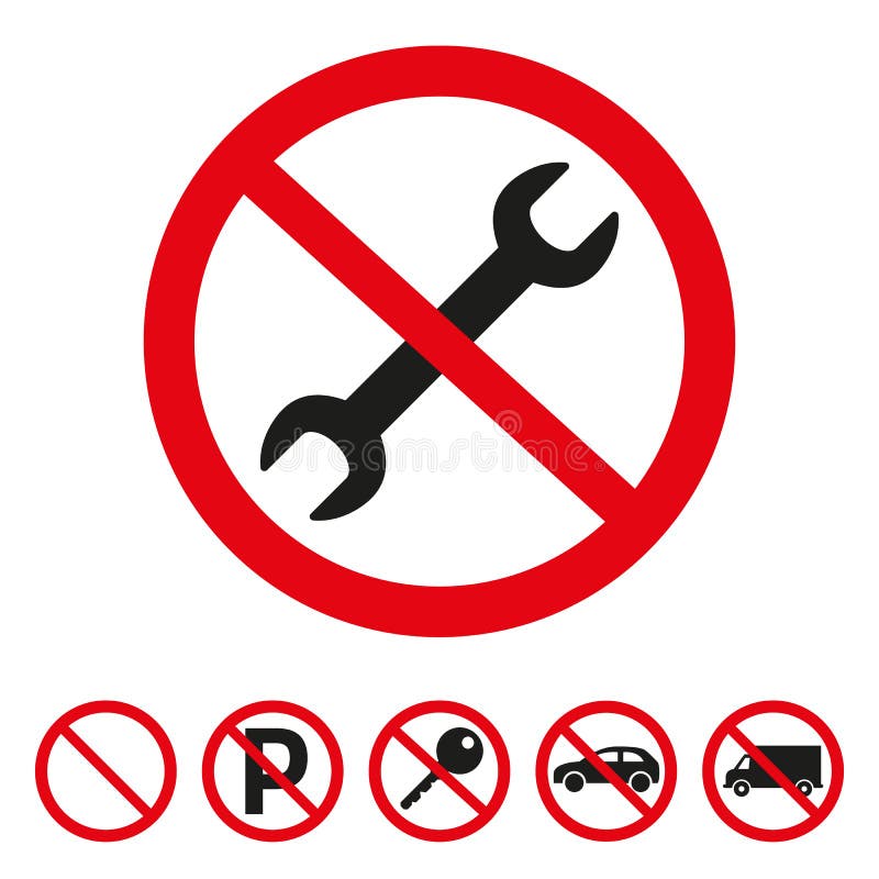 No Repair Sign Stock Illustrations – 1,687 No Repair Sign Stock ...