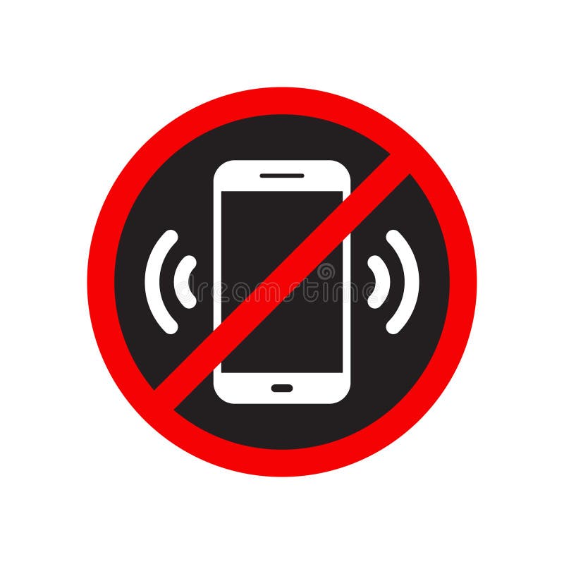 No Ringing Phone Sign Icon Vector. Turn Off Notification Sign Symbol ... No Ringing Phone Sign Icon Vector. Turn Off Notification Sign Symbol ...
