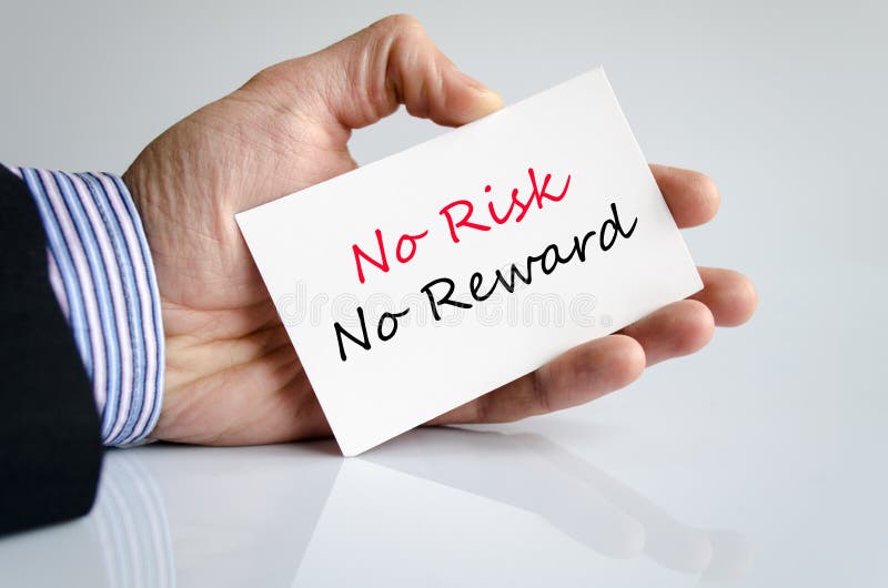 No Risk No Reward Text Concept Stock Image - Image of life, inspiration ...