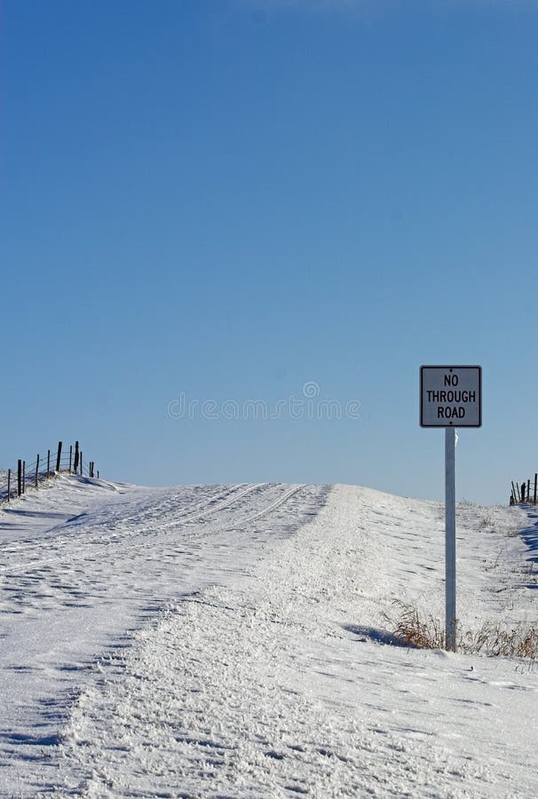 No through Road Sign stock image. Image of recommend, prohibition - 577527