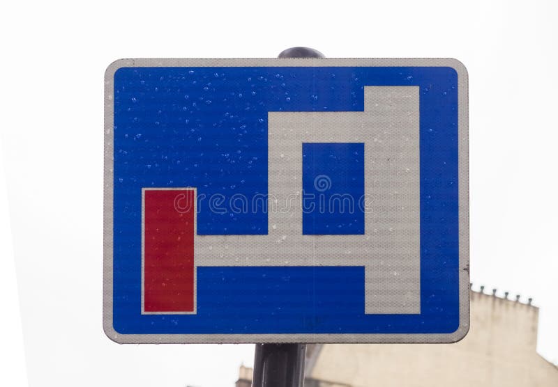No through road sign stock image. Image of transport - 161747833
