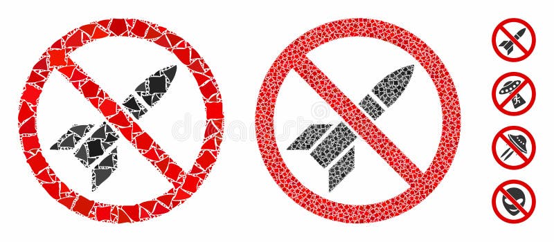 No Rockets Composition Icon of Tuberous Elements Stock Vector ...