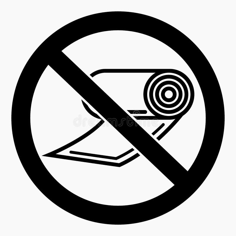 No rolls icon stock illustration. Illustration of isolated - 265066425