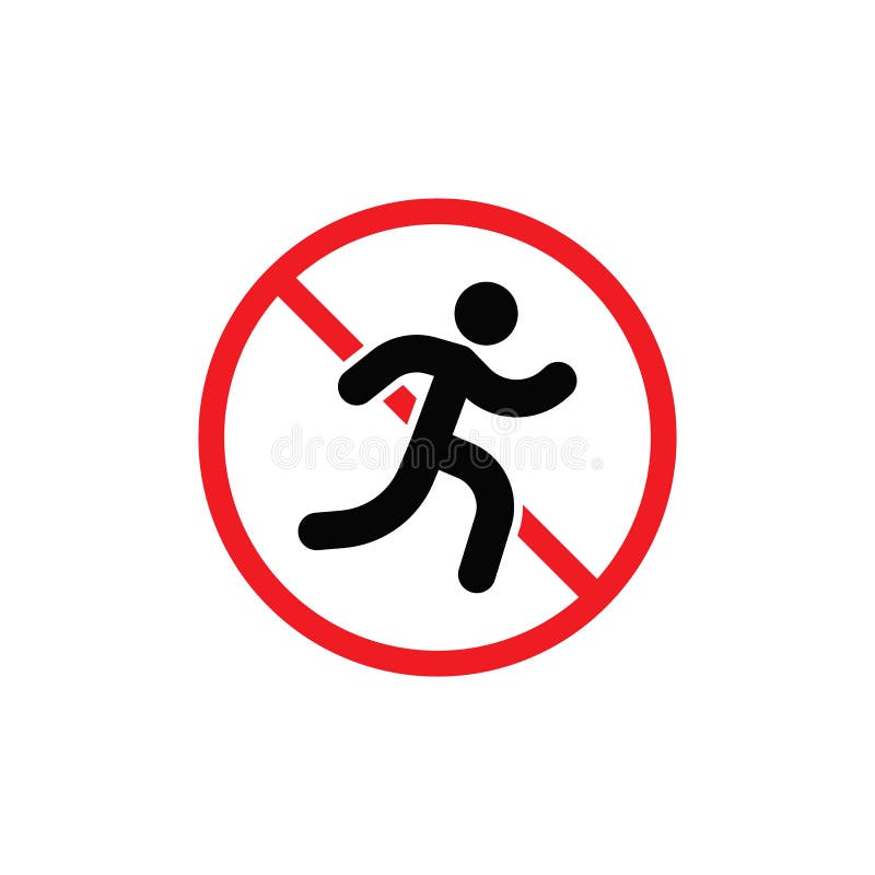 No Running In The Lab Sign