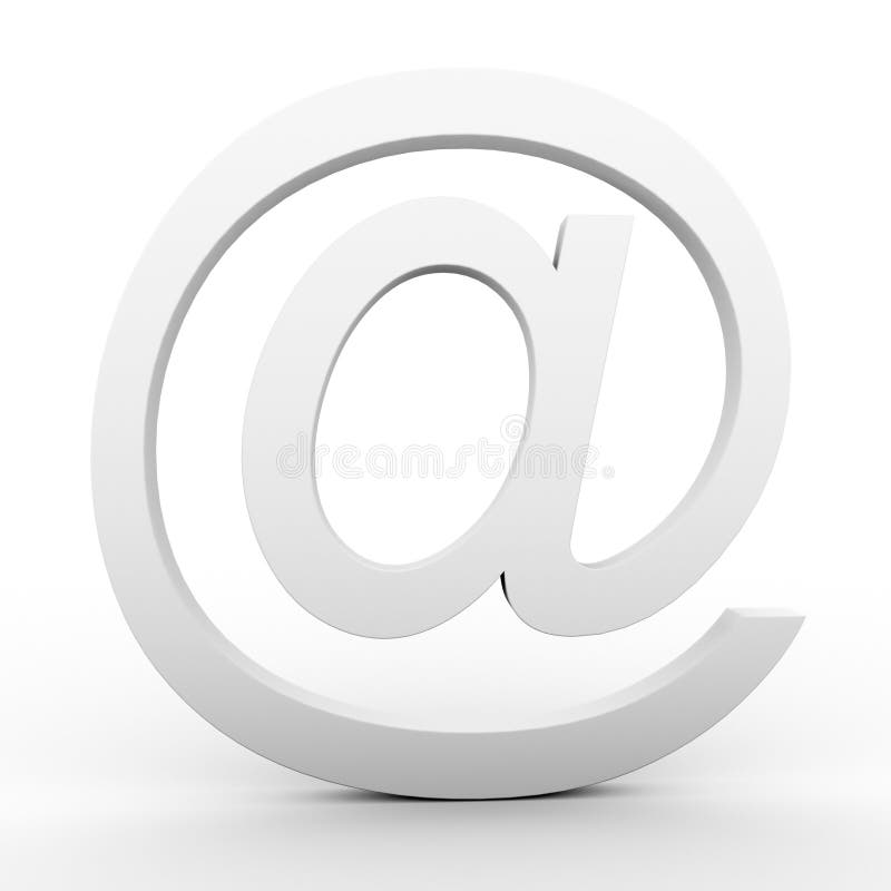 Símbolo de e-mail ilustração stock. Ilustração de rendido - 6210808